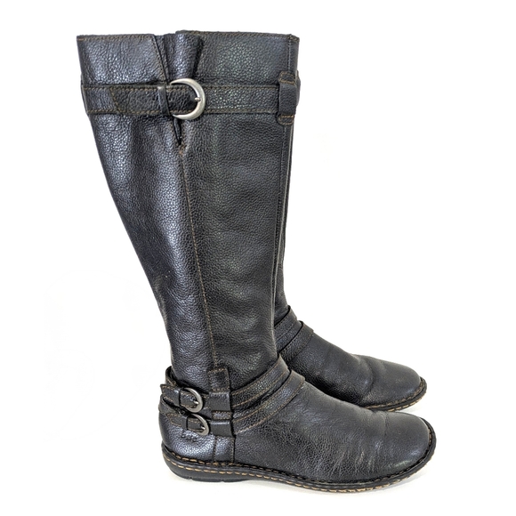 boc | Shoes | Boc Dark Brown Leather Tall Riding Boots Size 7 Womens ...